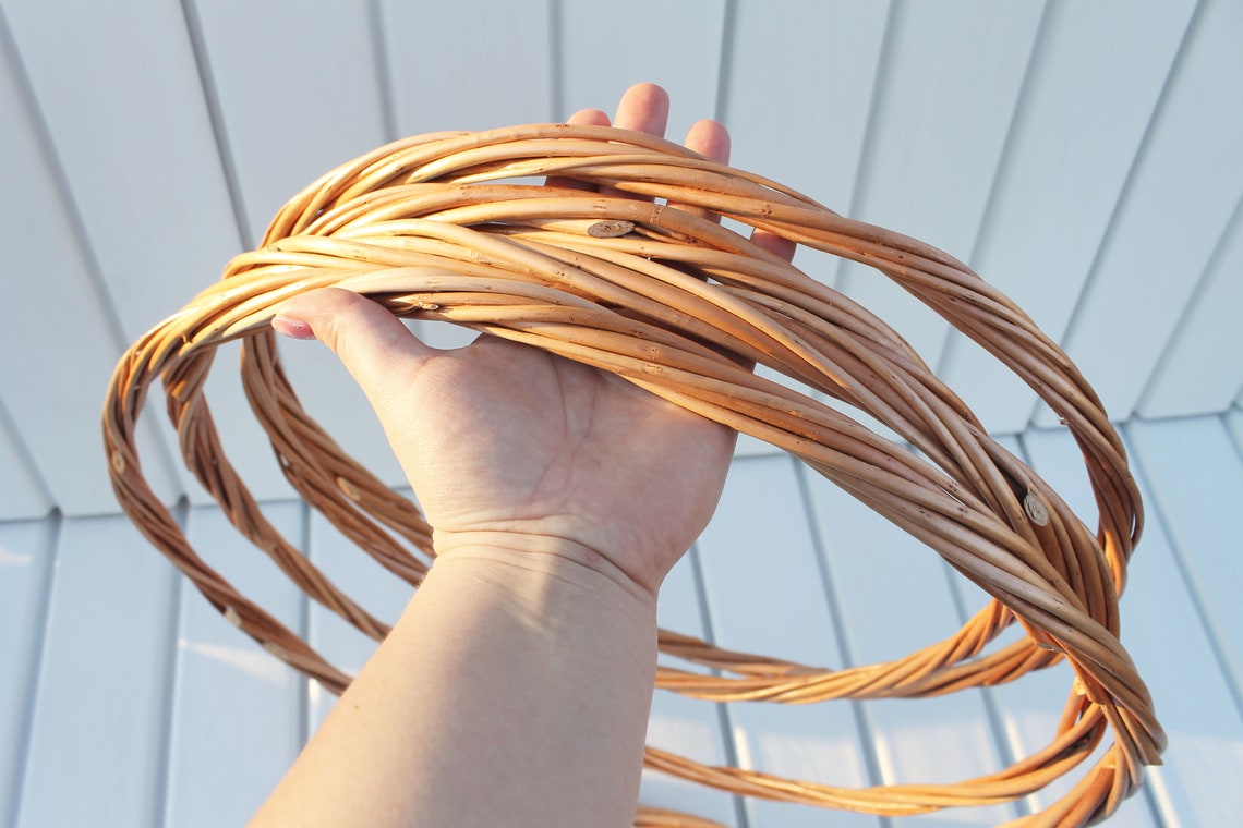 Extra Large Willow Hoop Wicker Wreath Craft - Etsy