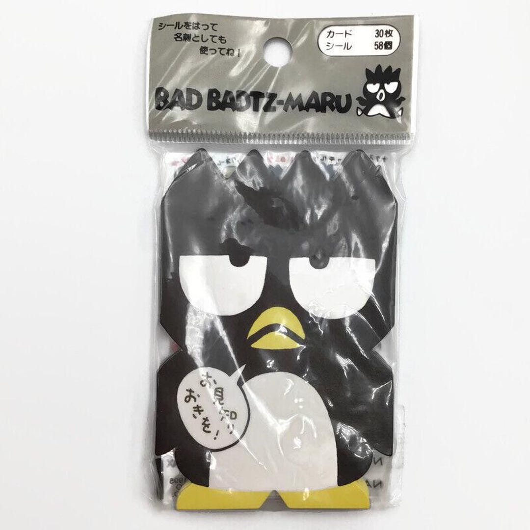 Bad Badtz Maru Cards Note Calling W/ Sticker Sheet New in Package NOS ...