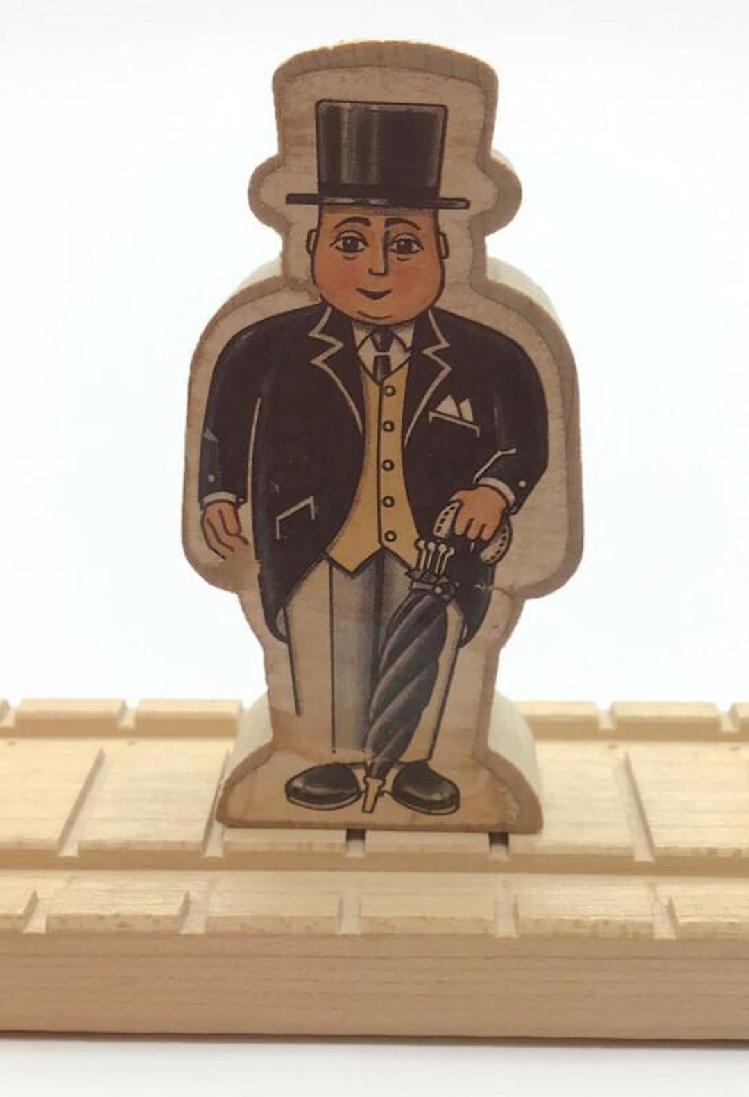 Thomas & Friends Sir Topham Hatt Figure 1992 1st Edition People Wooden ...