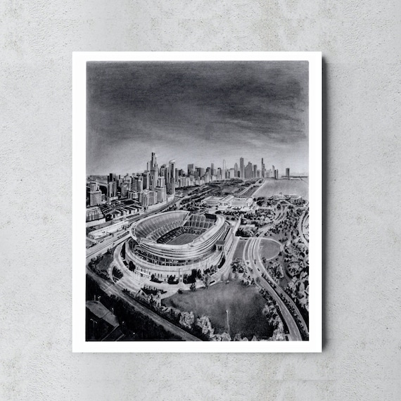 Soldier Field Wall Art Chicago Bears Soldier Field Poster - Etsy