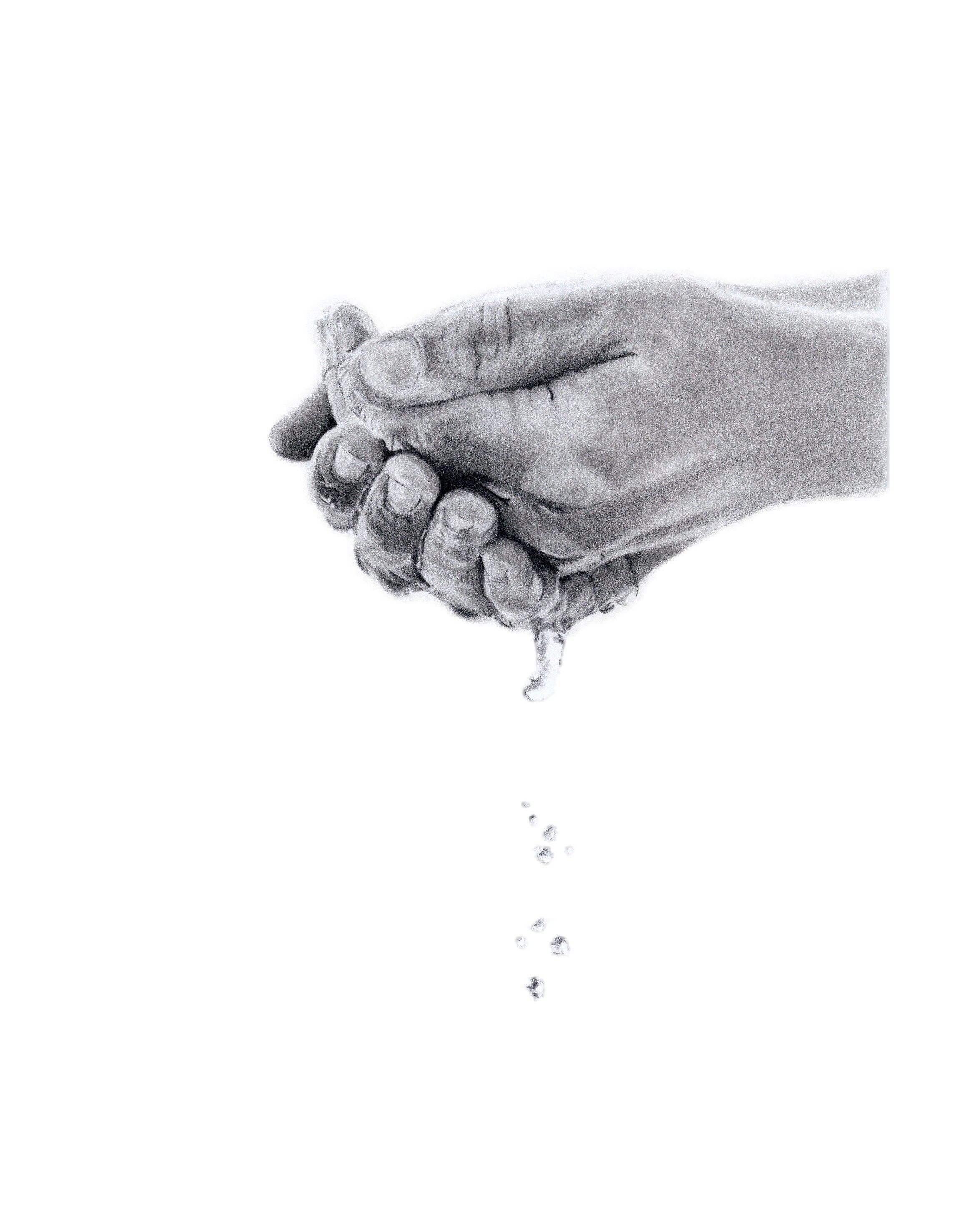 Hands Wall Art Hands Drawing Jesus Living Water Christian | Etsy