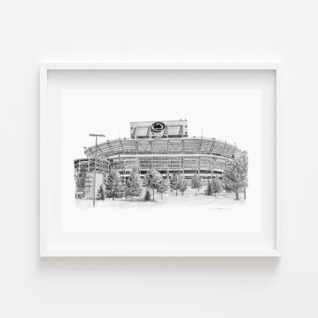 Beaver Stadium Penn State Gift Penn State Penn State Art - Etsy