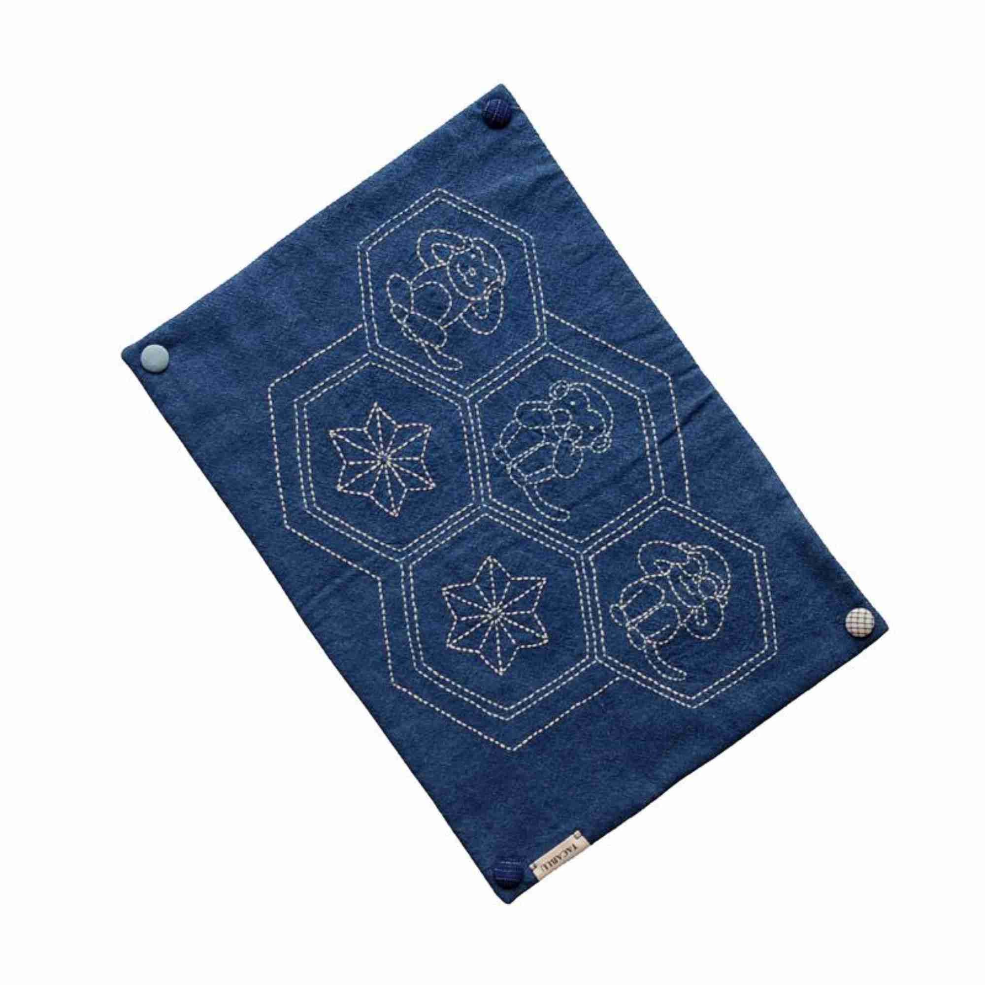 Japanese Sashiko Table Runner Kit Beginner Sashiko Place Mat - Etsy