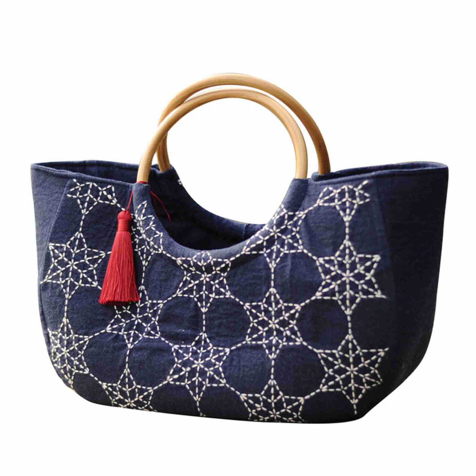 Sashiko Good Luck Handbag Complete DIY Kit Sashiko Embroidery - Etsy