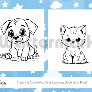 Baby Animals Coloring Pages | Printable Colouring Digital Book for Kids ...