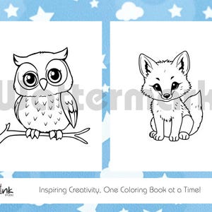 Baby Animals Coloring Pages | Printable Colouring Digital Book for Kids ...