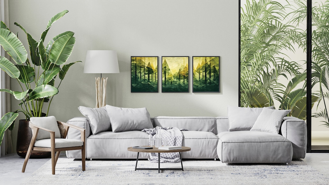 Triptych Wall Art, 3 Piece Art Print, Triptych Prints, Forest Triptych ...