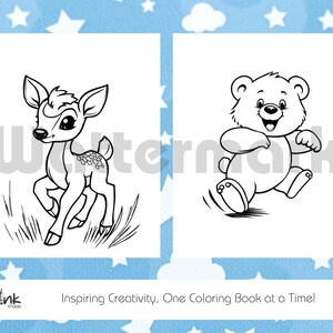 Baby Animals Coloring Pages | Printable Colouring Digital Book for Kids ...