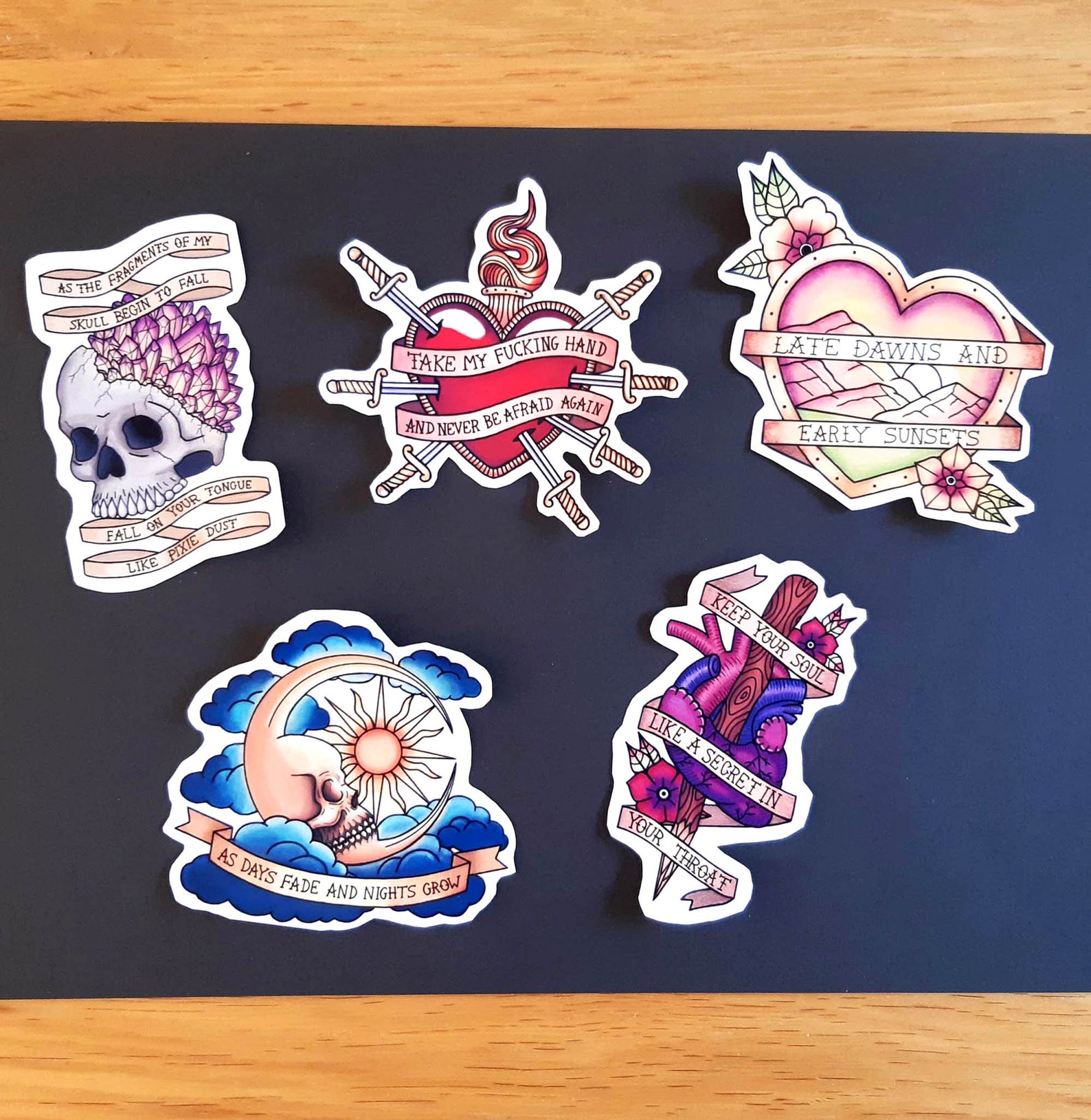 Emo vinyl stickers | Etsy