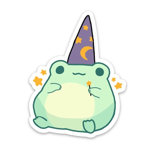 Cute Wizard Frog Painting Acrylic Art & Collectibles Painting etna.com.pe