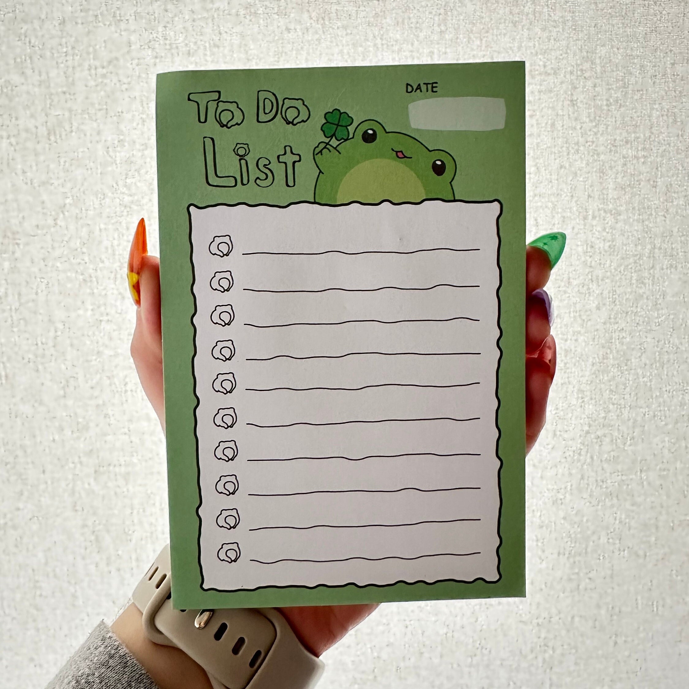 Frog to Do List, Froggy to Do List, Frog Stationery, to Do List Notepad ...