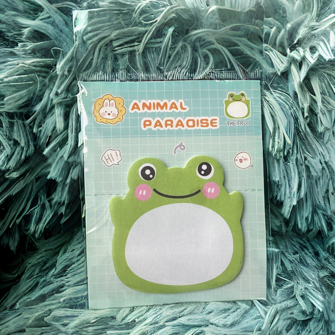 Frog Shaped Self Sticky Pads, Frog Sticky Pads, Frog Note Pads ...