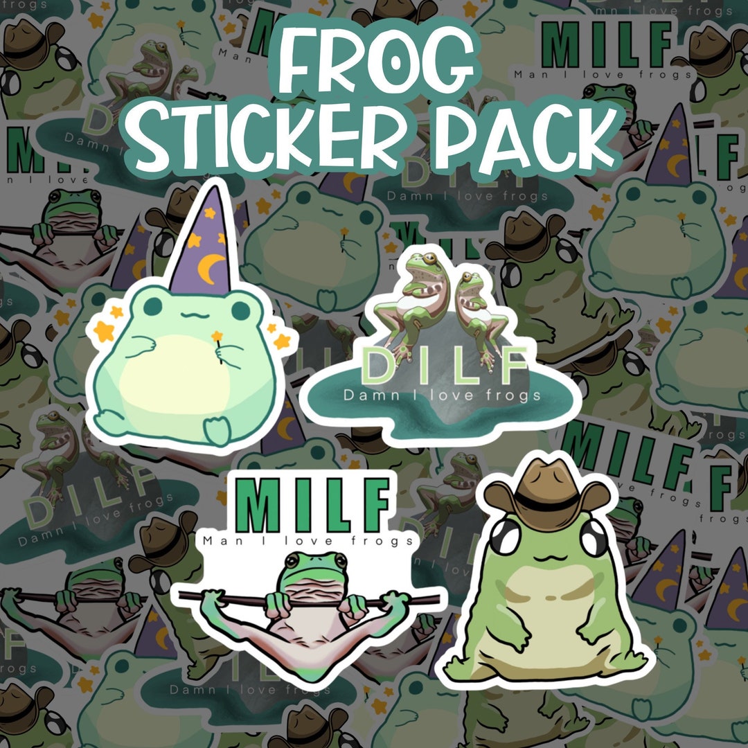 Frog Sticker Pack, Frog Stickers, Sticker Pack, Cute Frogs, Frog ...