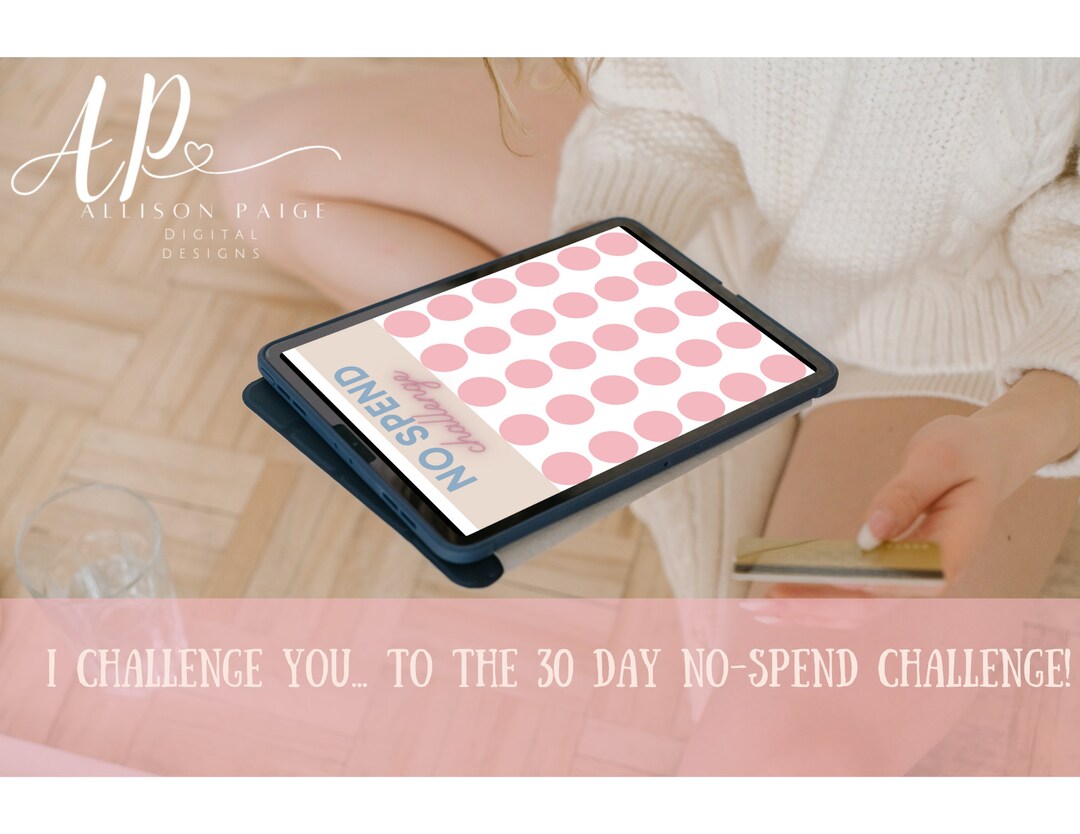 30 Day No-spend Challenge Digital Download - Etsy