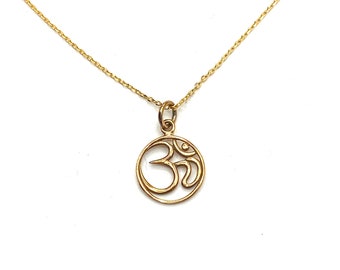 OHM Symbol Necklace Om Symbol Necklace Ohm Buddhist Ohm - Etsy