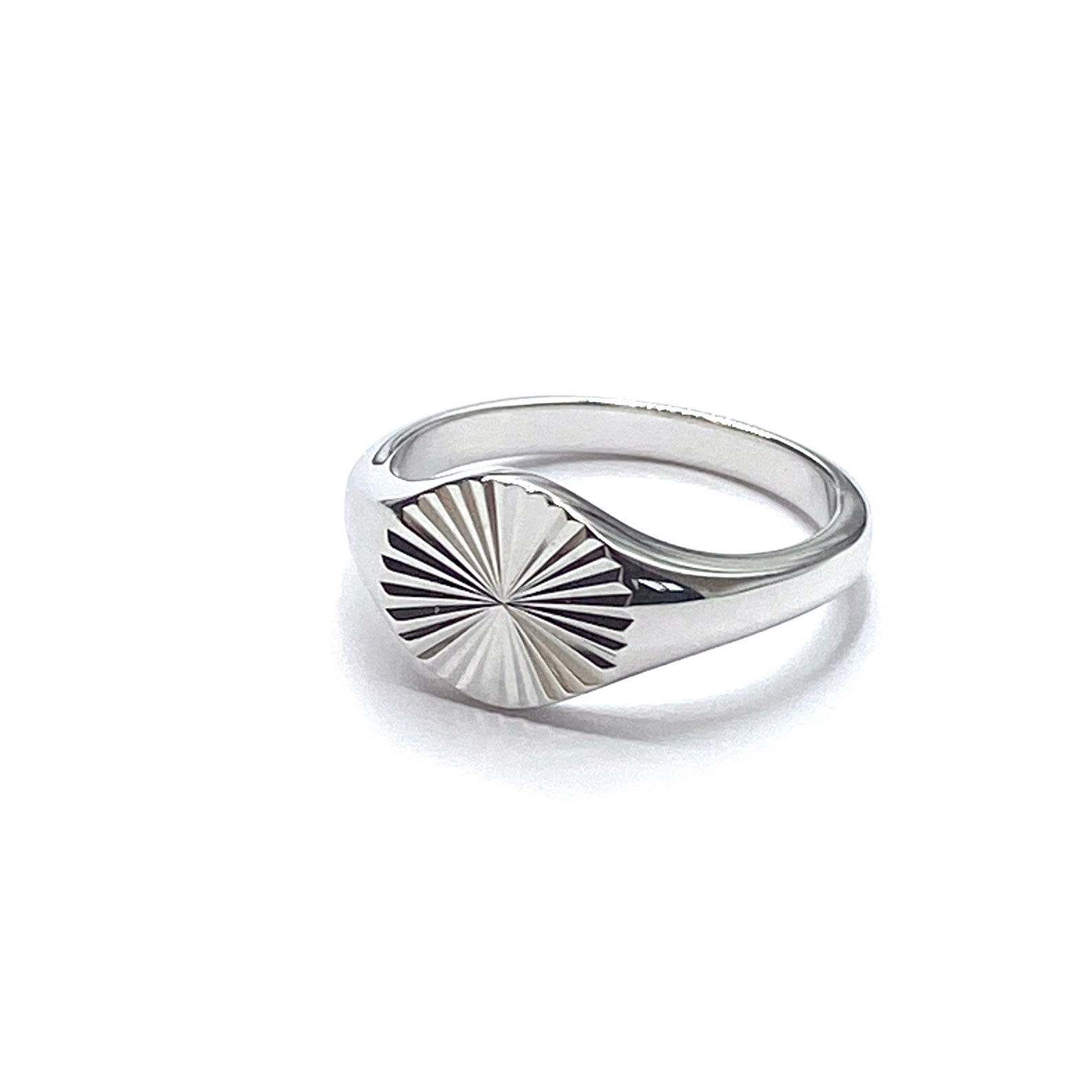 Sun Signet Ring Sun Burst Signet Ring Solid Silver Signet | Etsy UK