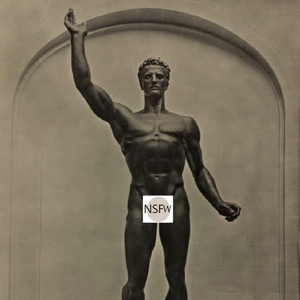 Male Man Nude Statue Etsy
