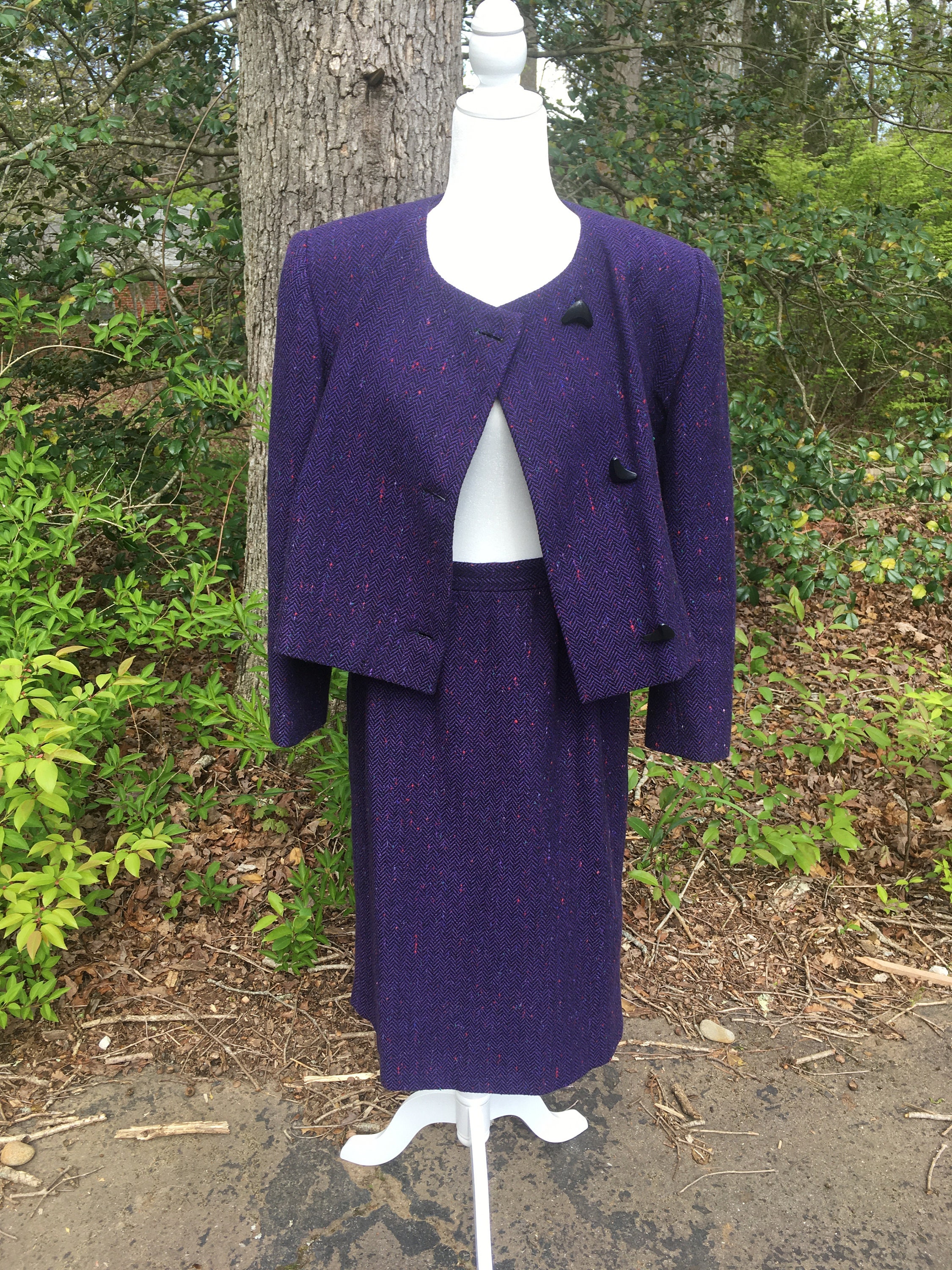 Vintage Boxy Ladies Power Suit - Sweet Suit - Etsy