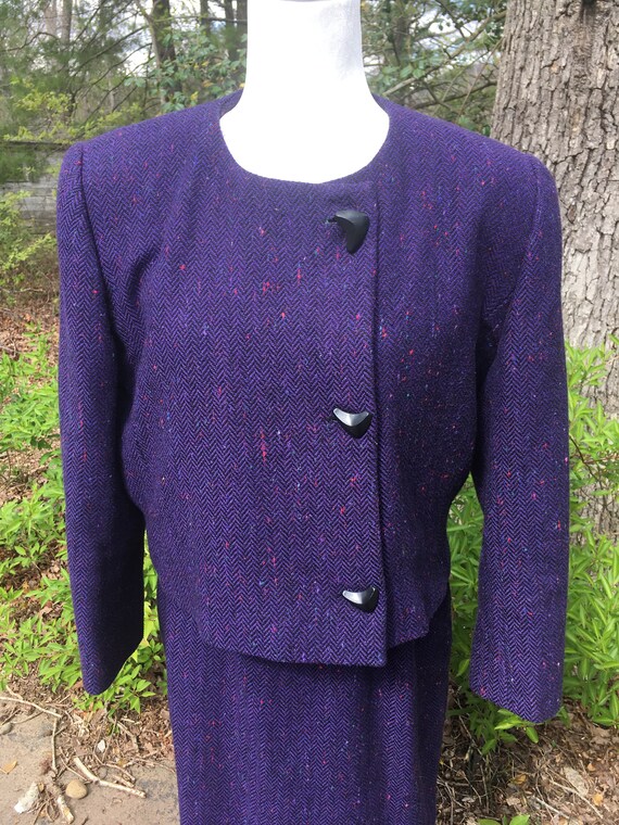 Vintage boxy ladies power suit - Sweet Suit - Gem