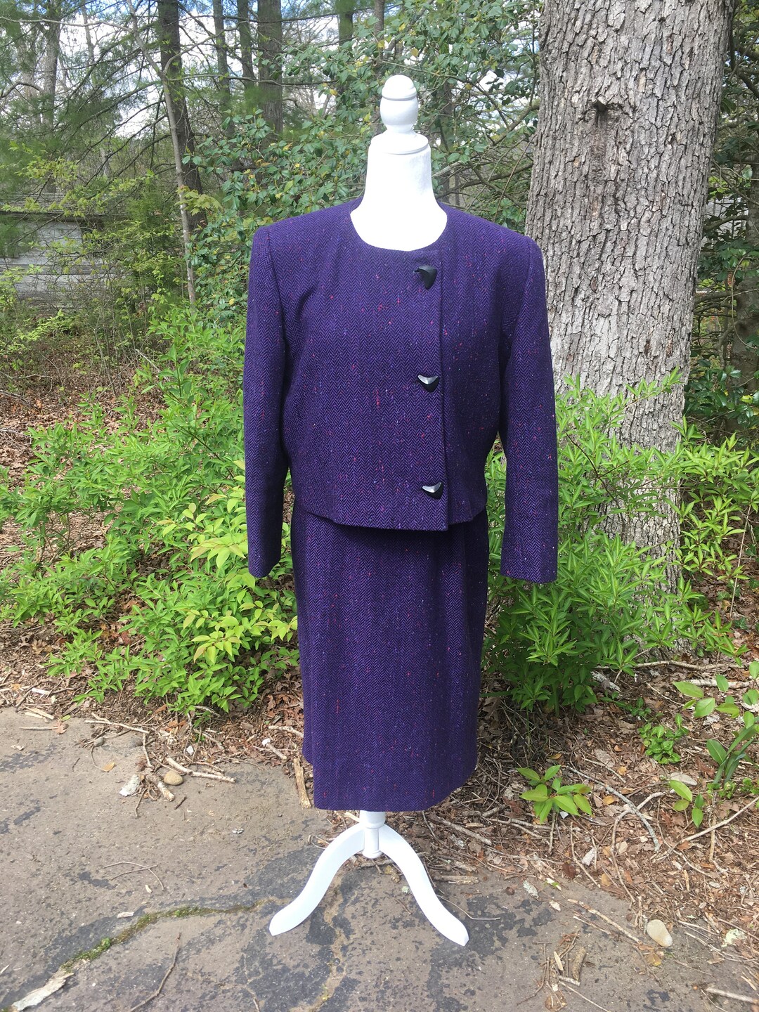 Vintage Boxy Ladies Power Suit - Sweet Suit - Etsy