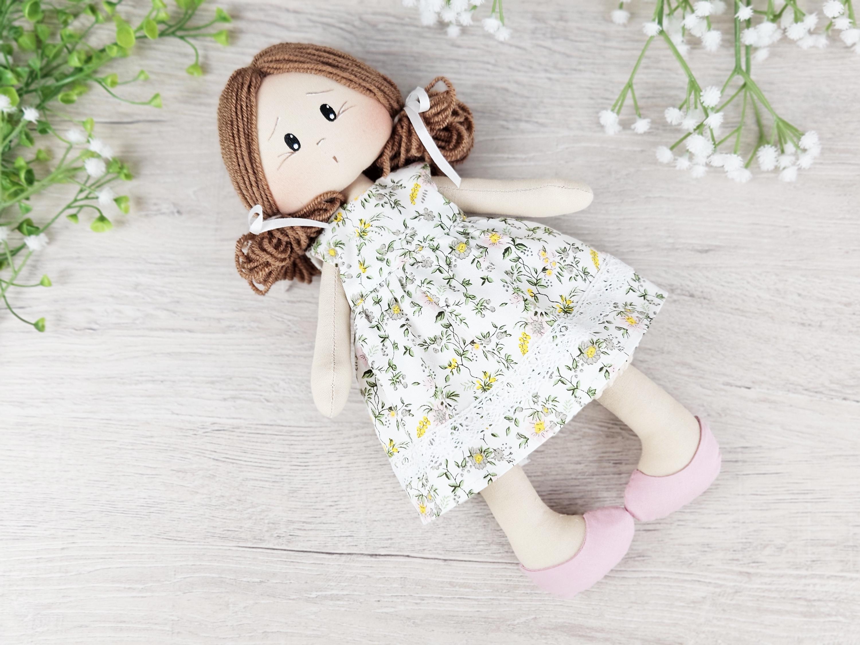 Cloth Doll Sewing Pattern PDF | 10 Inch | 25cm , Dress, Shoes ...