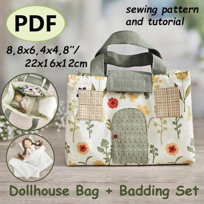 Patterns for Dolls Bags - Etsy UK