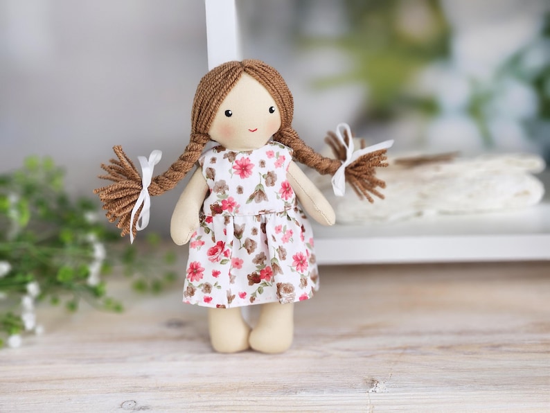 Mini Cloth Doll Sewing Pattern PDF | 16cm Soft Doll + Dress Tutorial - Etsy