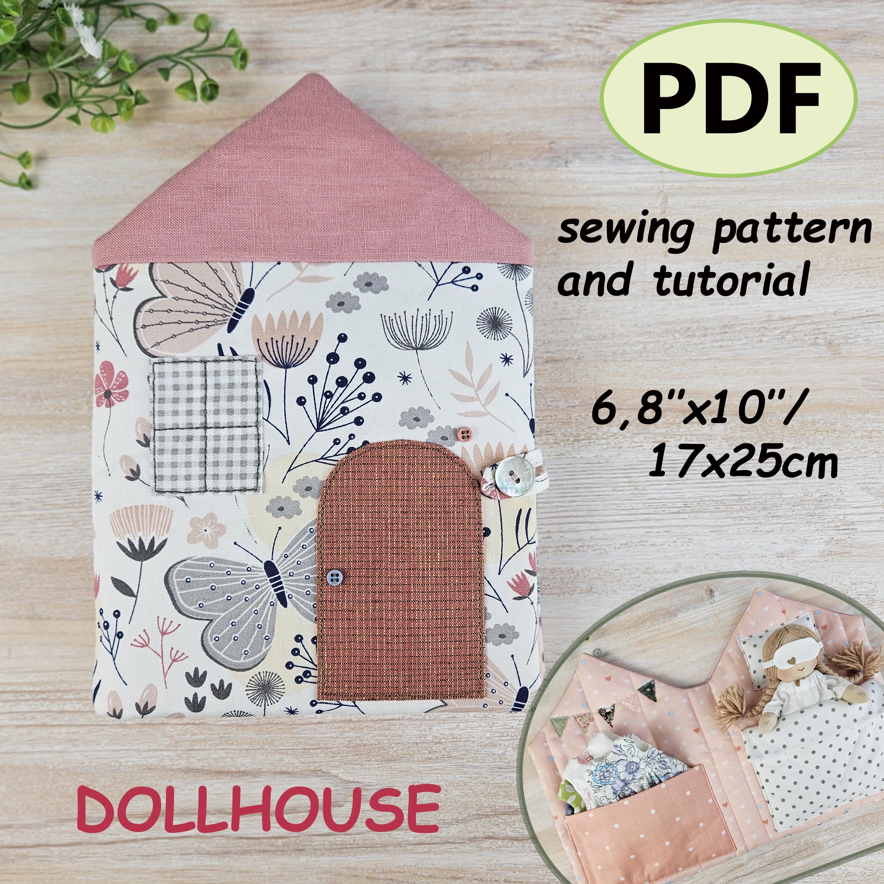 Dollhouse Sewing Pattern PDF | Fabric Doll House With Tutorial - Etsy UK