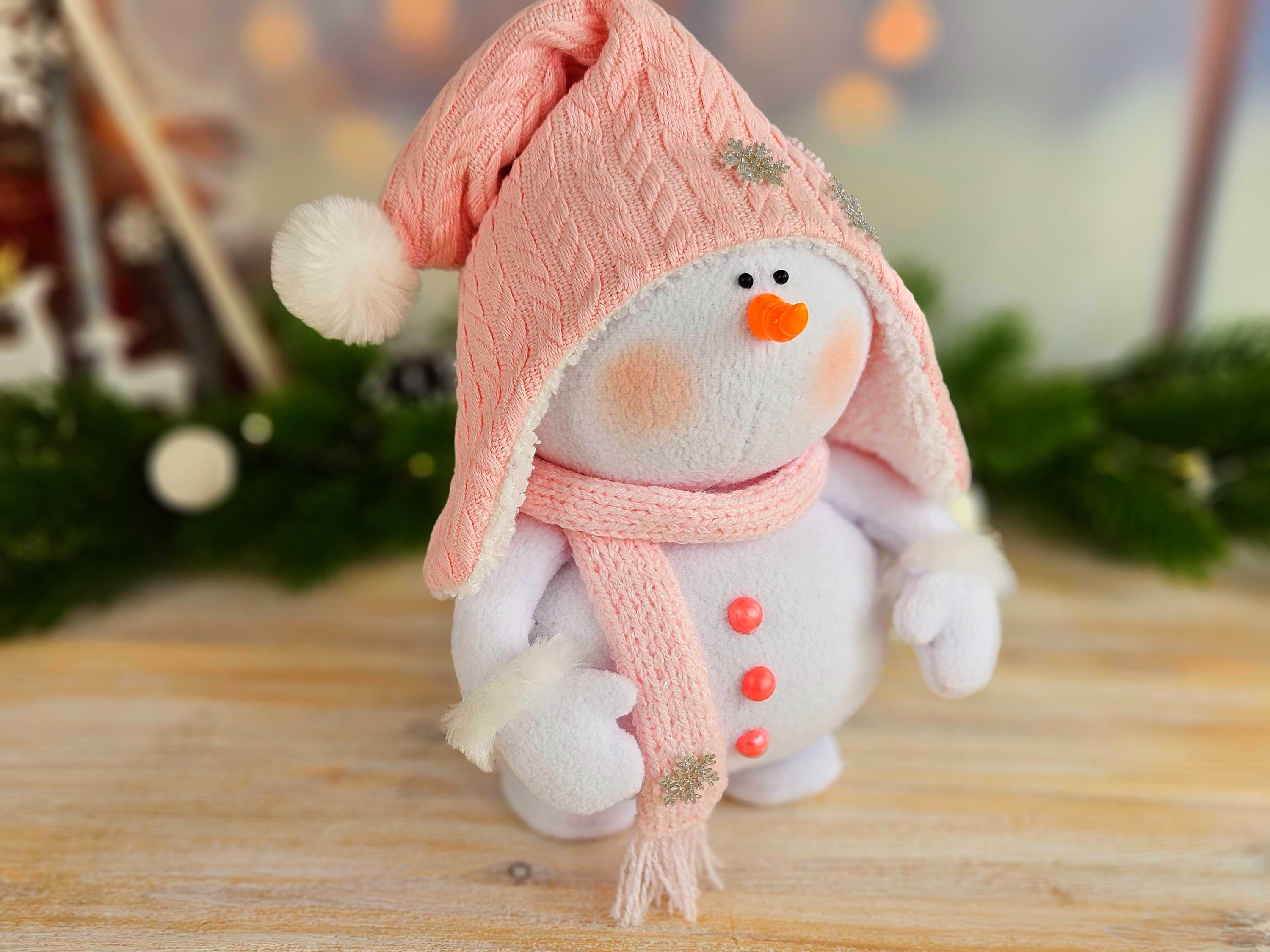Snowman Sewing Pattern PDF – Plush Christmas Snowman Tutorial 25 Cm ...