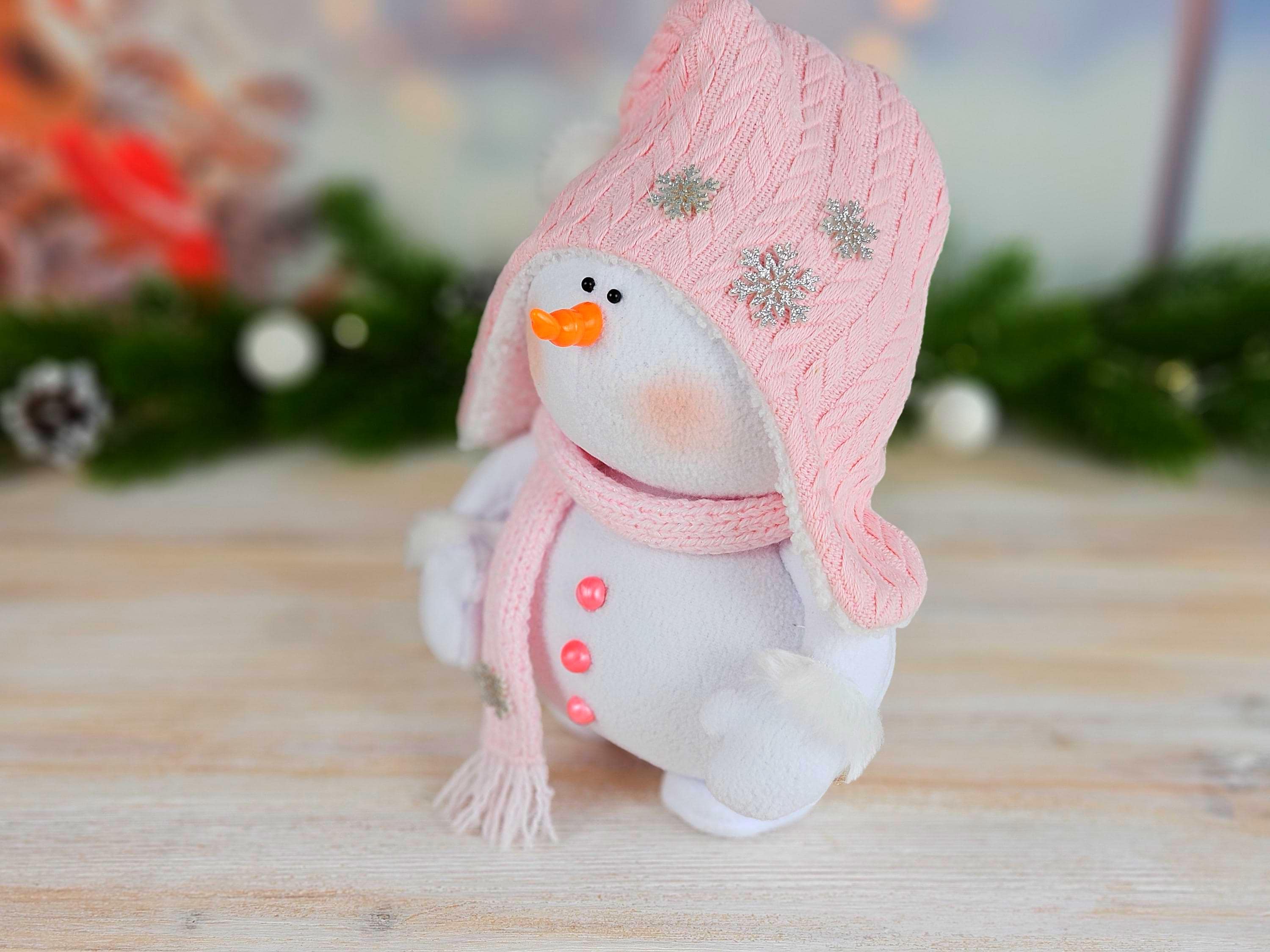 Snowman Sewing Pattern PDF – Plush Christmas Snowman Tutorial 25 Cm ...