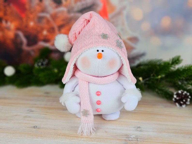 Snowman Sewing Pattern PDF – Plush Christmas Snowman Tutorial 25 Cm ...