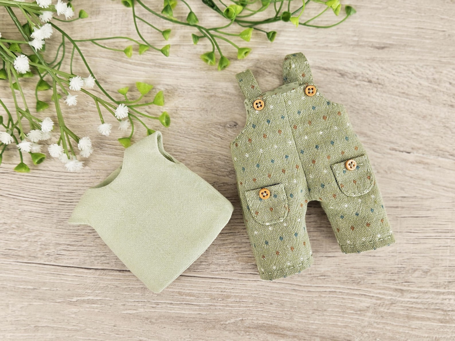 Doll Overalls Sewing Pattern PDF, Doll Clothes Pattern 16 Cm Doll, Rag ...