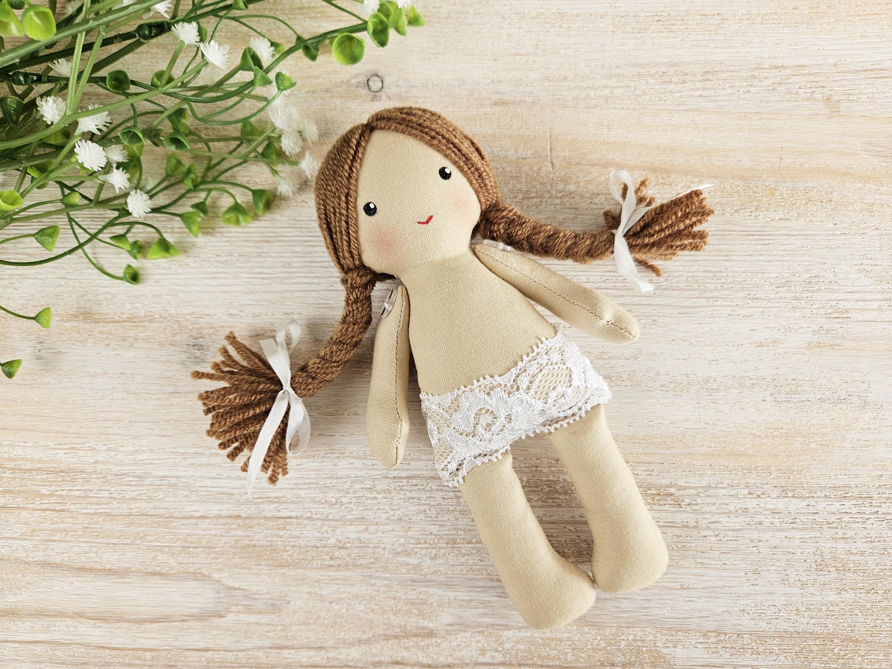 Mini Cloth Doll Sewing Pattern PDF | 16cm Soft Doll + Dress Tutorial - Etsy