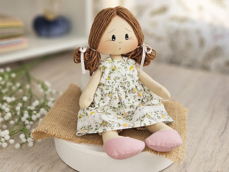 Cloth Doll Sewing Pattern PDF | 10 Inch | 16cm , Dress, Shoes ...