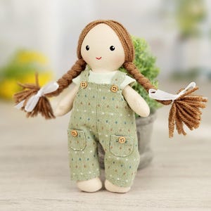 Doll Overalls Sewing Pattern PDF, Doll Clothes Pattern 16 Cm Doll, Rag ...