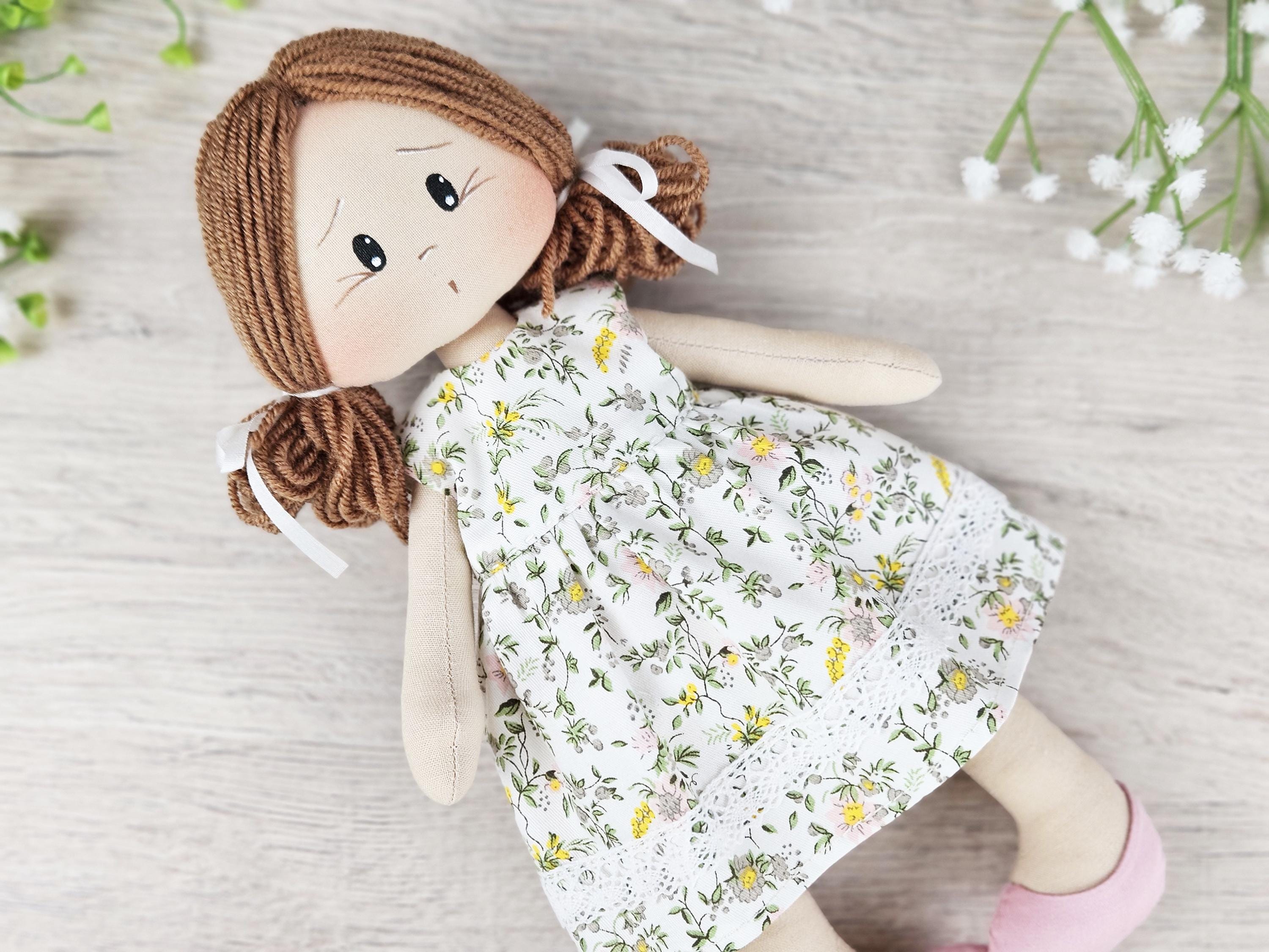 Cloth Doll Sewing Pattern PDF | 10 Inch | 25cm , Dress, Shoes ...