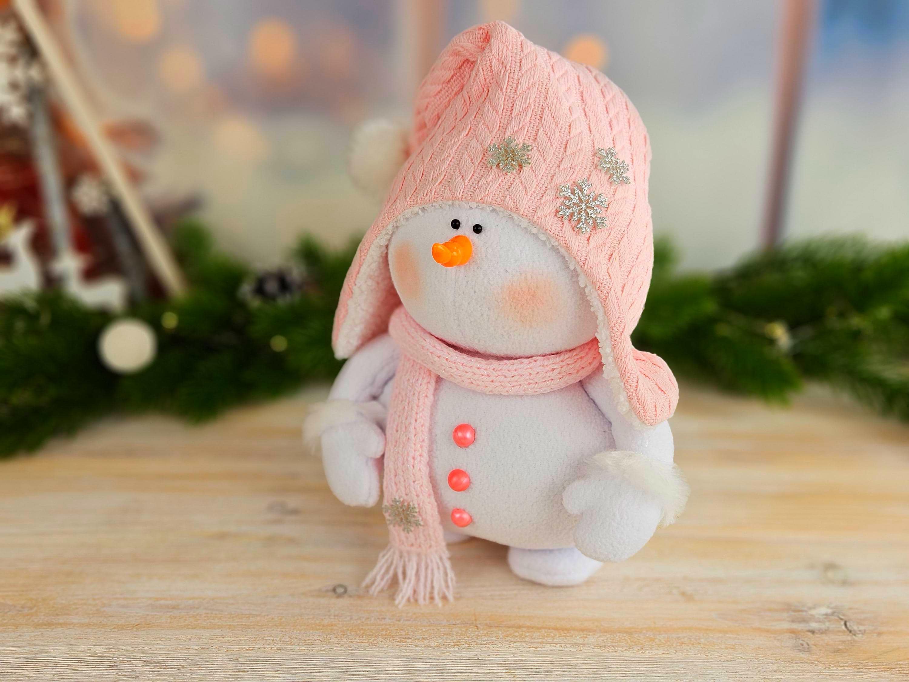 Snowman Sewing Pattern PDF – Plush Christmas Snowman Tutorial 25 Cm ...