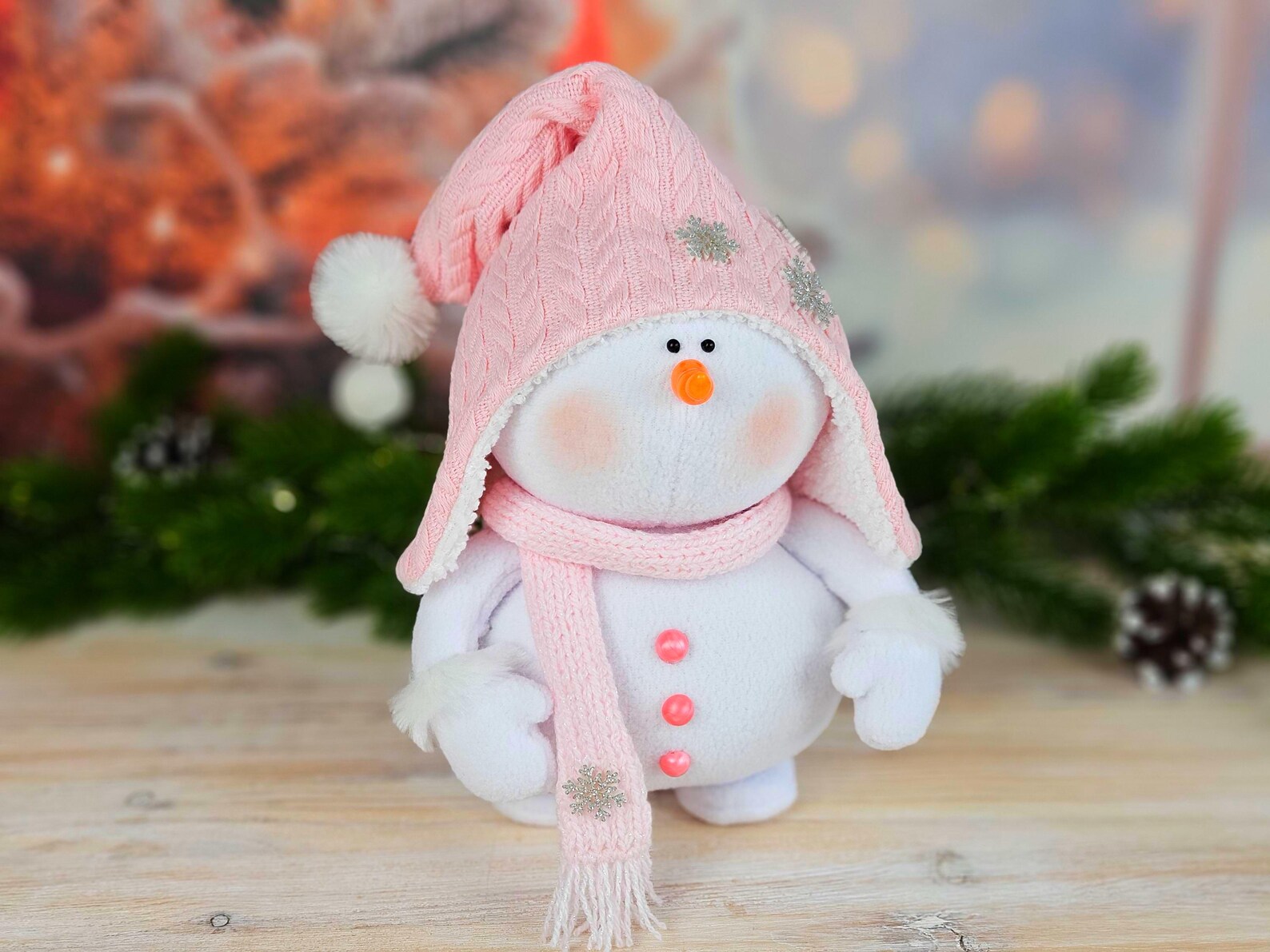 Snowman Sewing Pattern PDF – Plush Christmas Snowman Tutorial 25 Cm ...