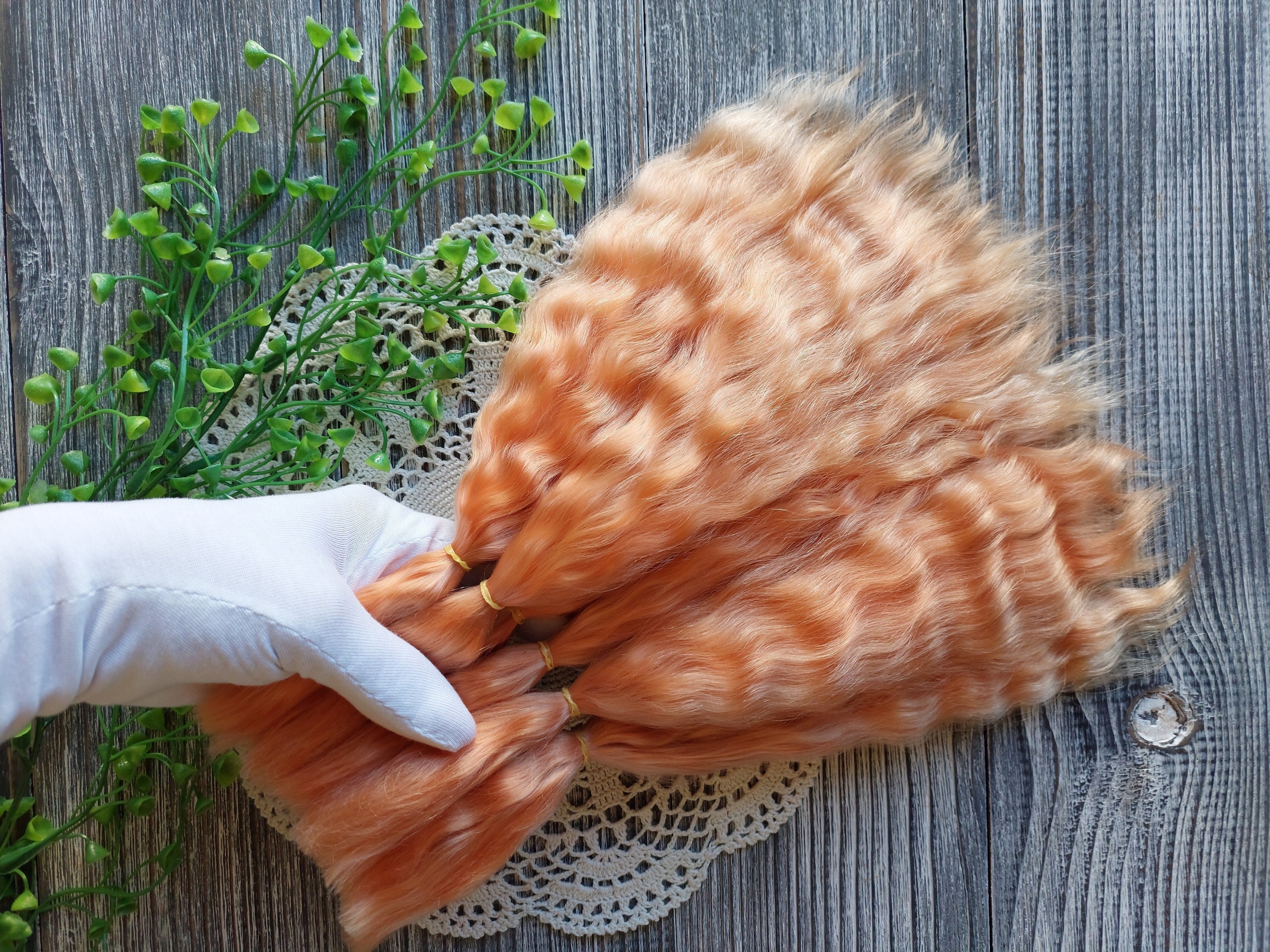 Doll Hair. Mohair Doll Hair. Light-copper. Mohair Wig. Mohair - Etsy