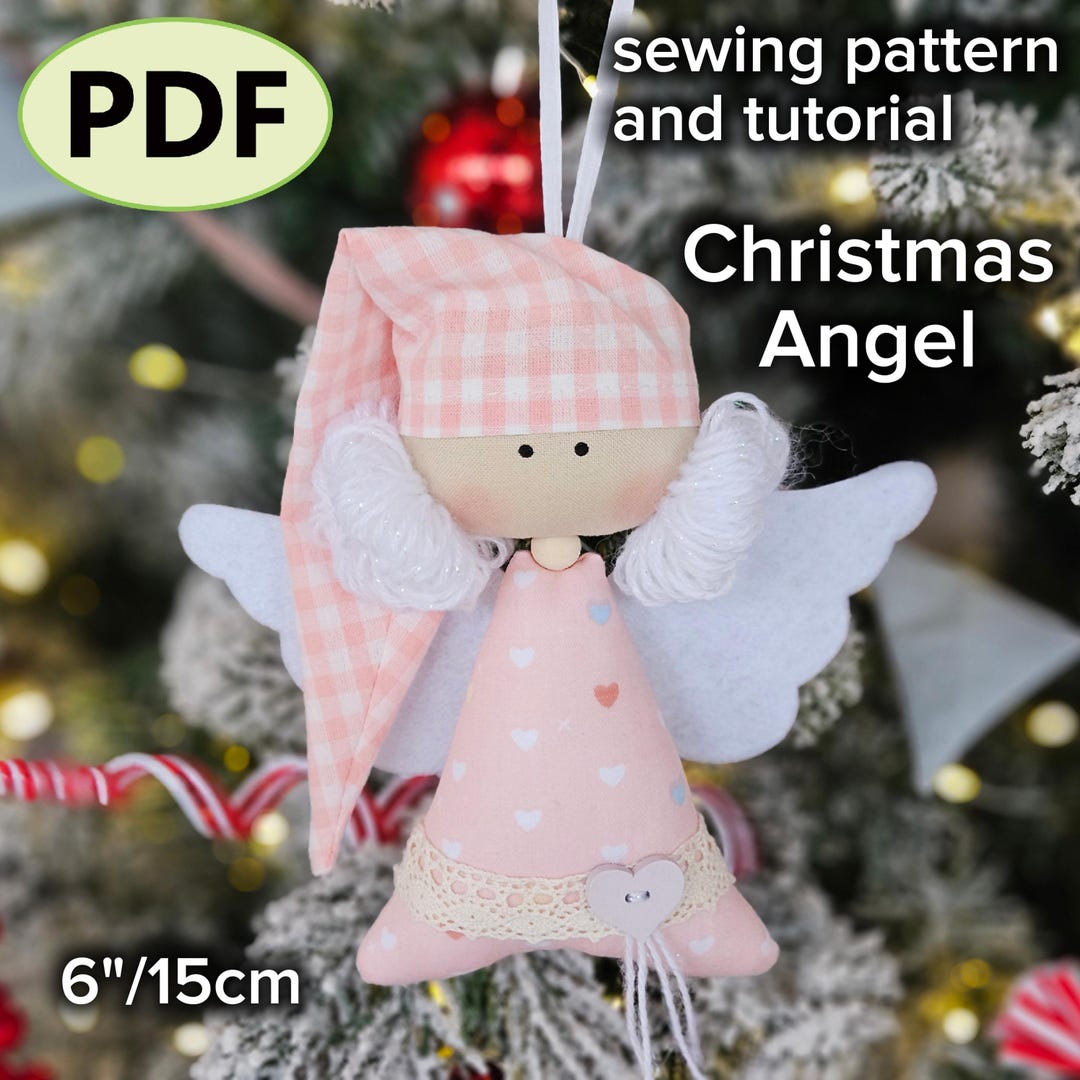 Christmas Angel Sewing Pattern PDF | Soft Ornament + Tutorial - Etsy
