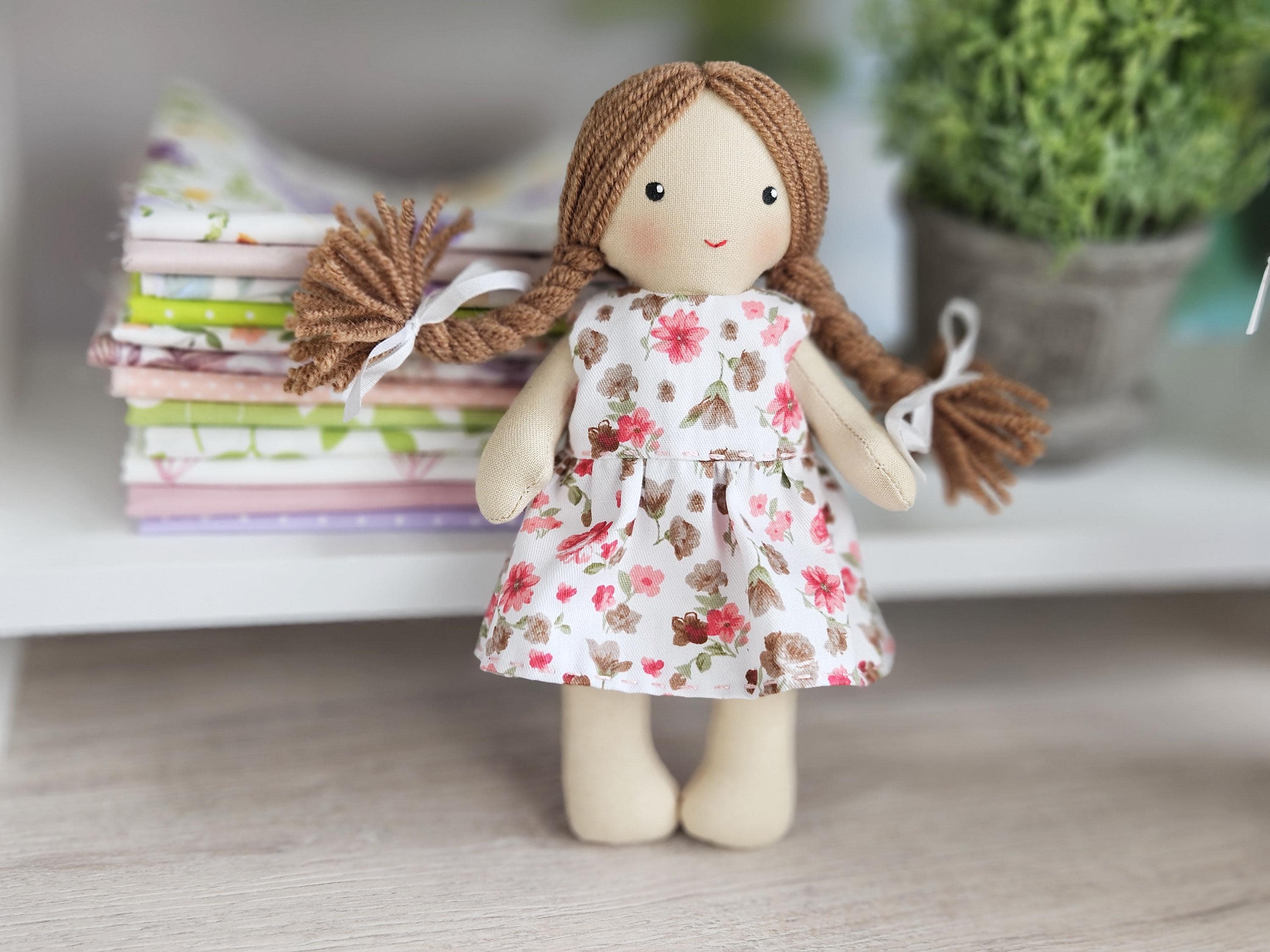 Mini Cloth Doll Sewing Pattern PDF | 16cm Soft Doll + Dress Tutorial - Etsy