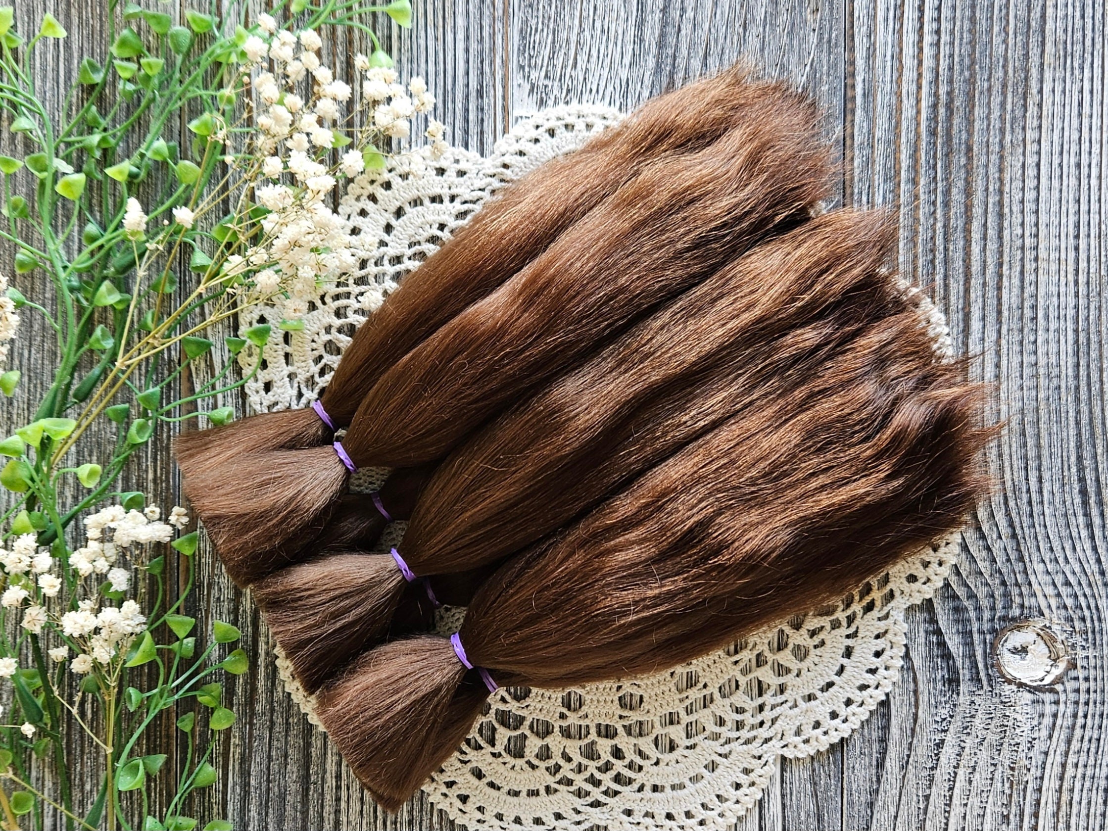 Mohair Doll Hair. Especially for Reborns. (light Chocolate) Doll Hair ...