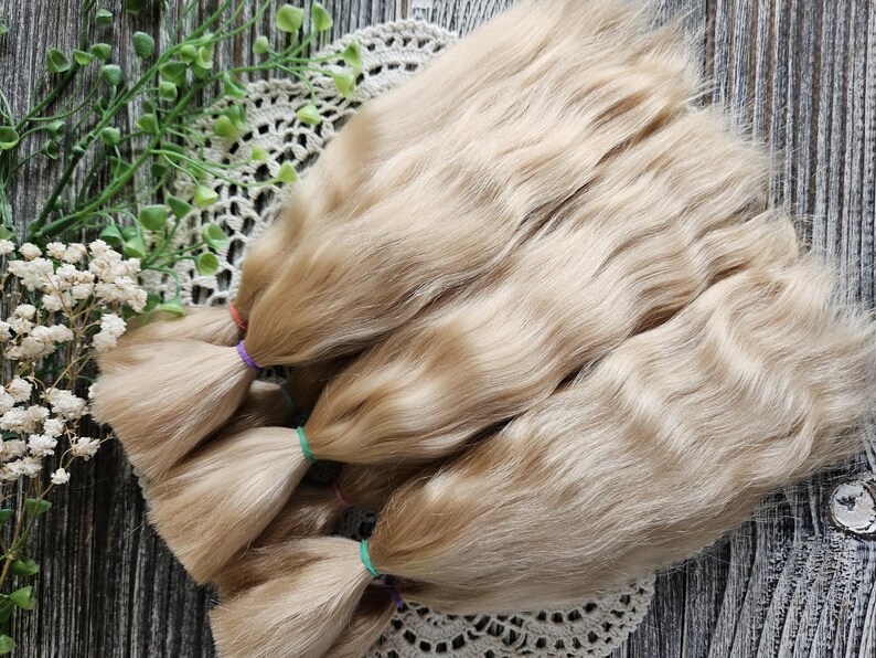 Mohair Doll Hair. Especially for Reborns. Golden Blond. Doll Hair ...