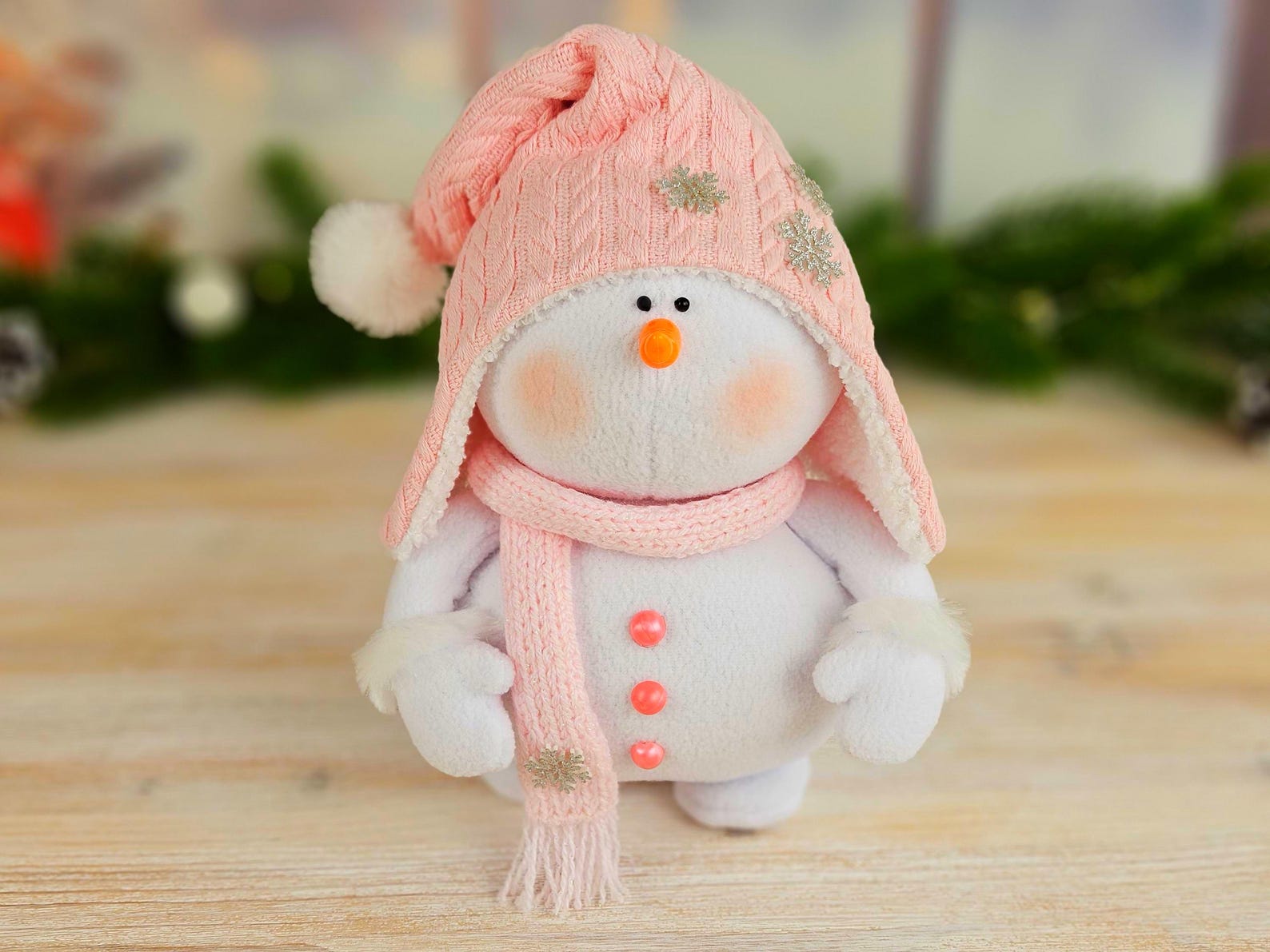 Snowman Sewing Pattern PDF – Plush Christmas Snowman Tutorial 25 Cm ...