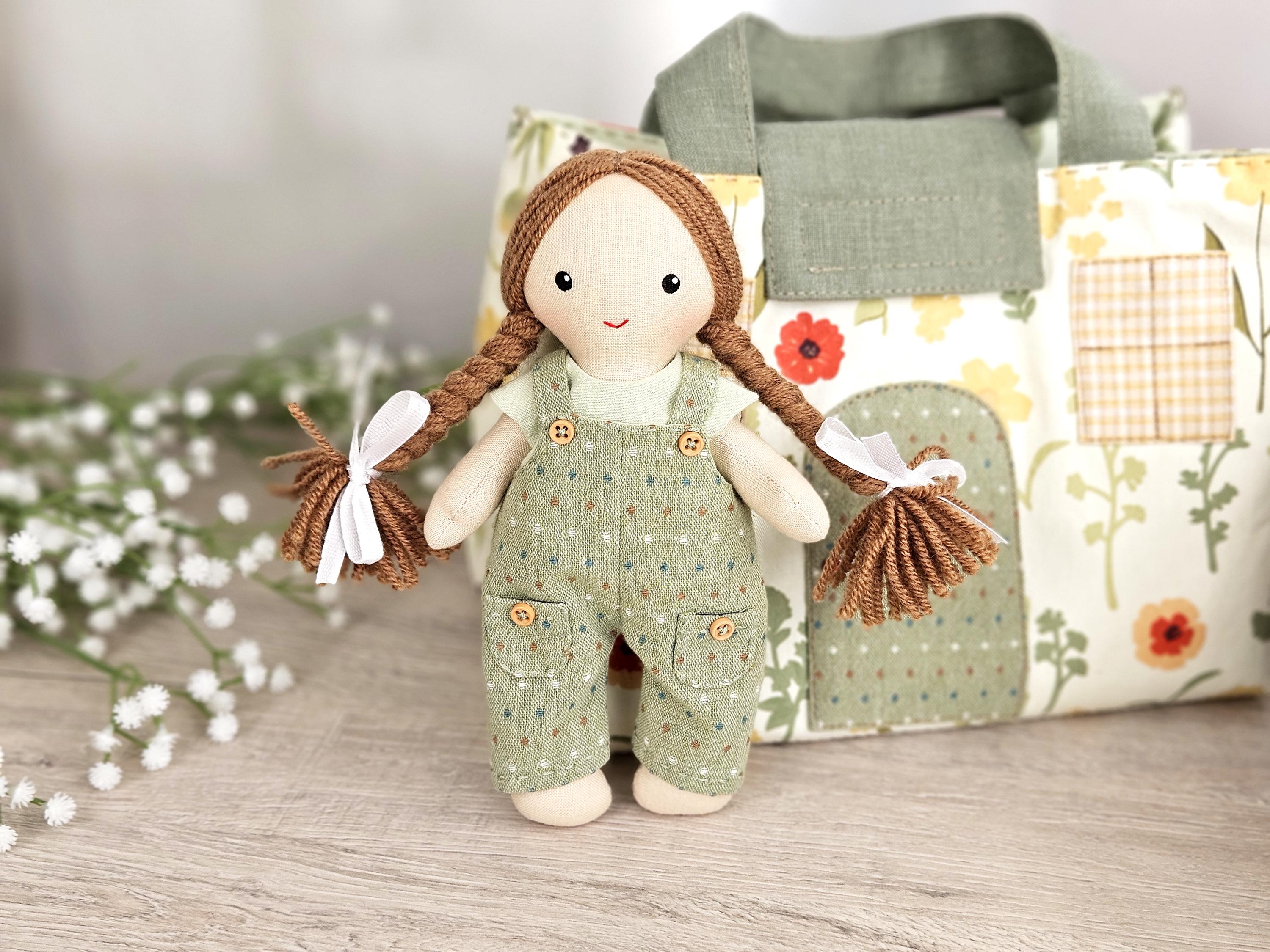 Doll Overalls Sewing Pattern PDF, Doll Clothes Pattern 16 Cm Doll, Rag ...