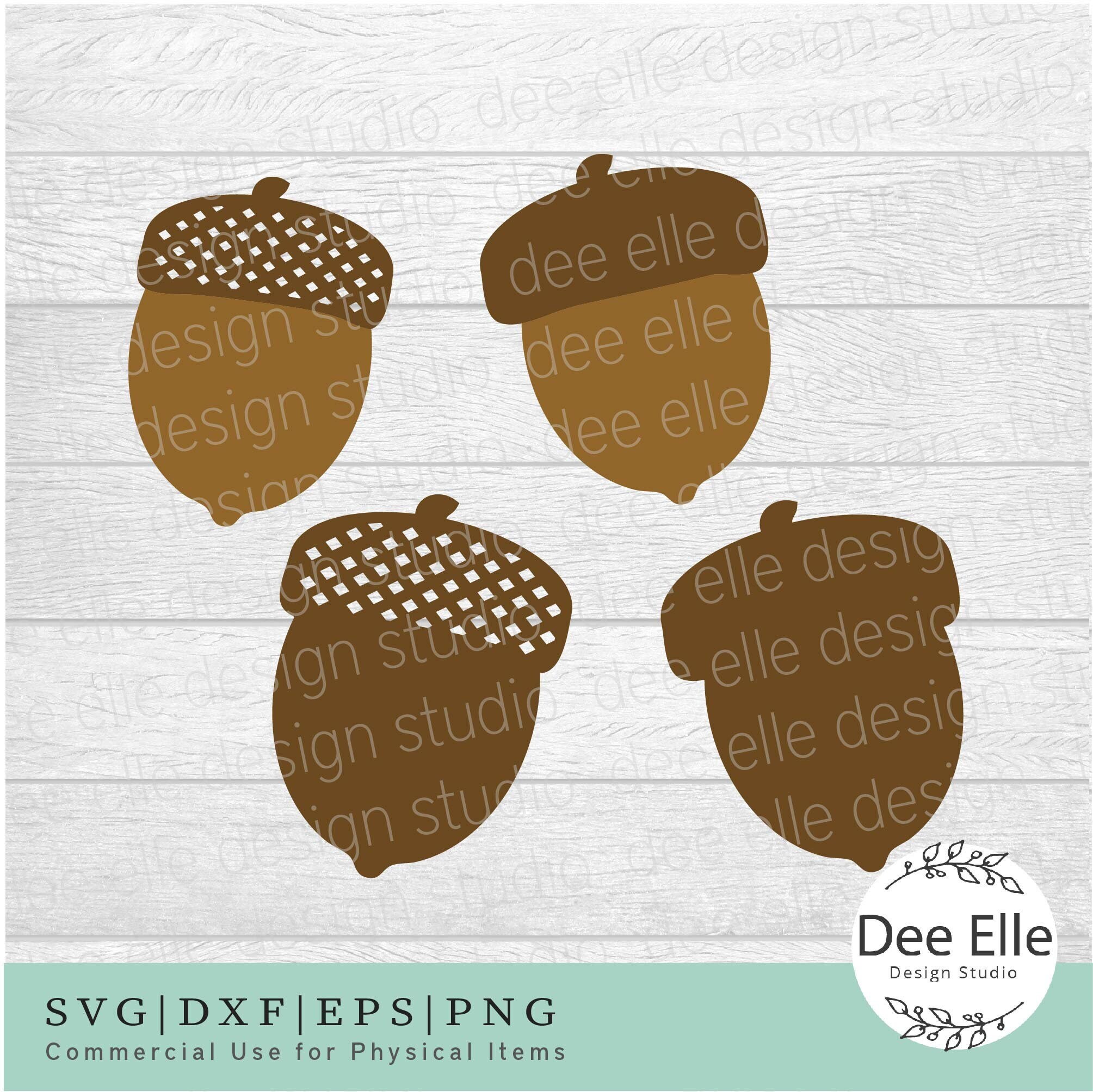 Acorn SVG Bundle Cut File for Cricut, Acorn Clipart Bundle - Etsy