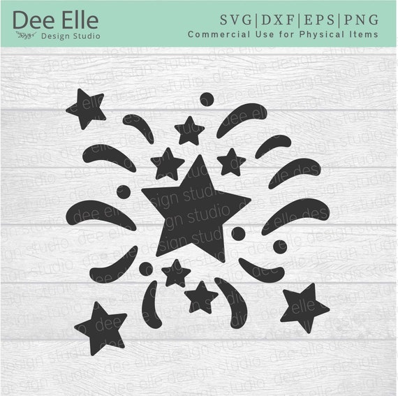 Starburst Celebration Svg Fireworks Patriotic Svg for 4th - Etsy