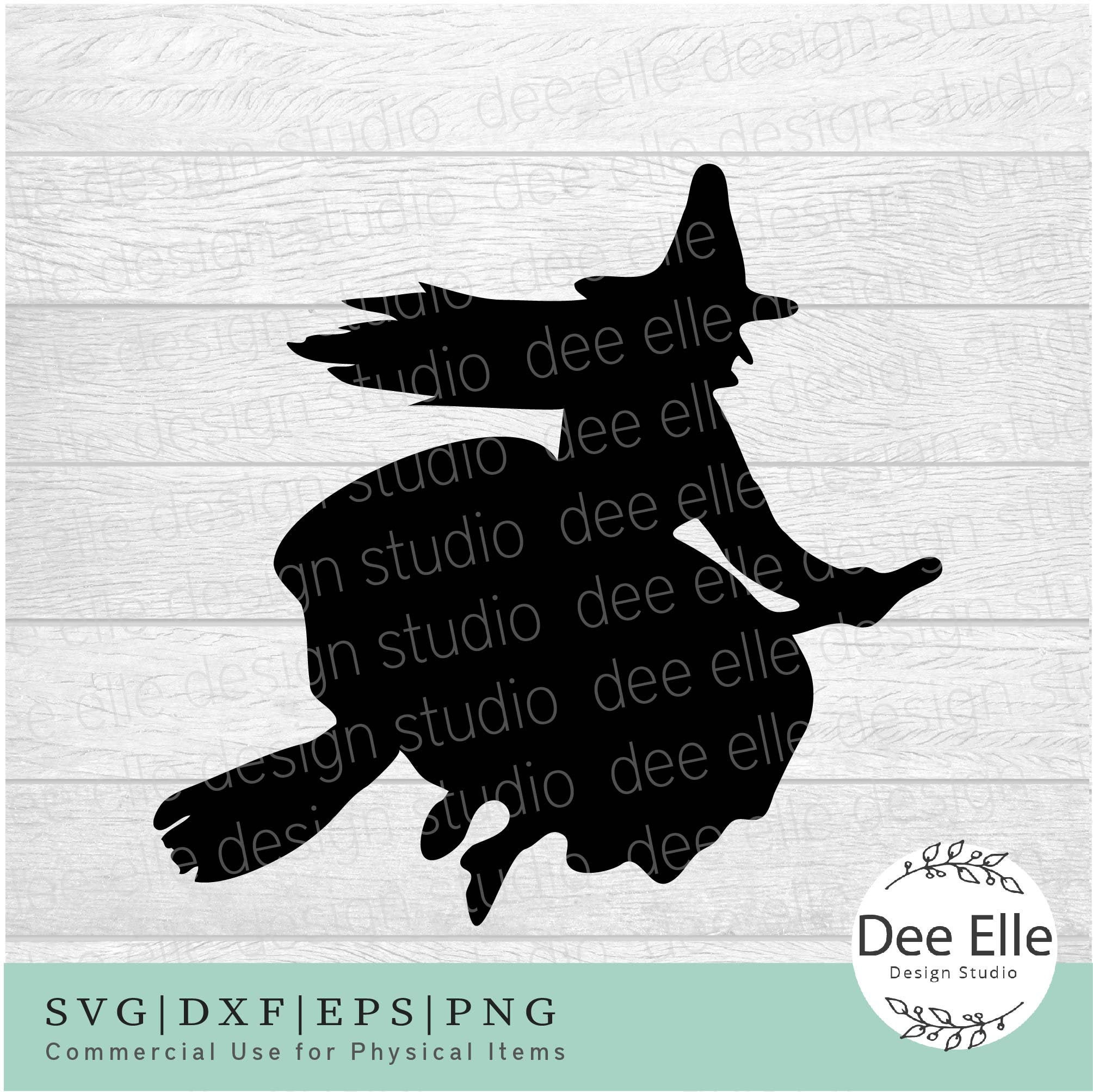 Retro Flying Witch SVG, Witch Broomstick Svg, Witch on Broom Svg ...