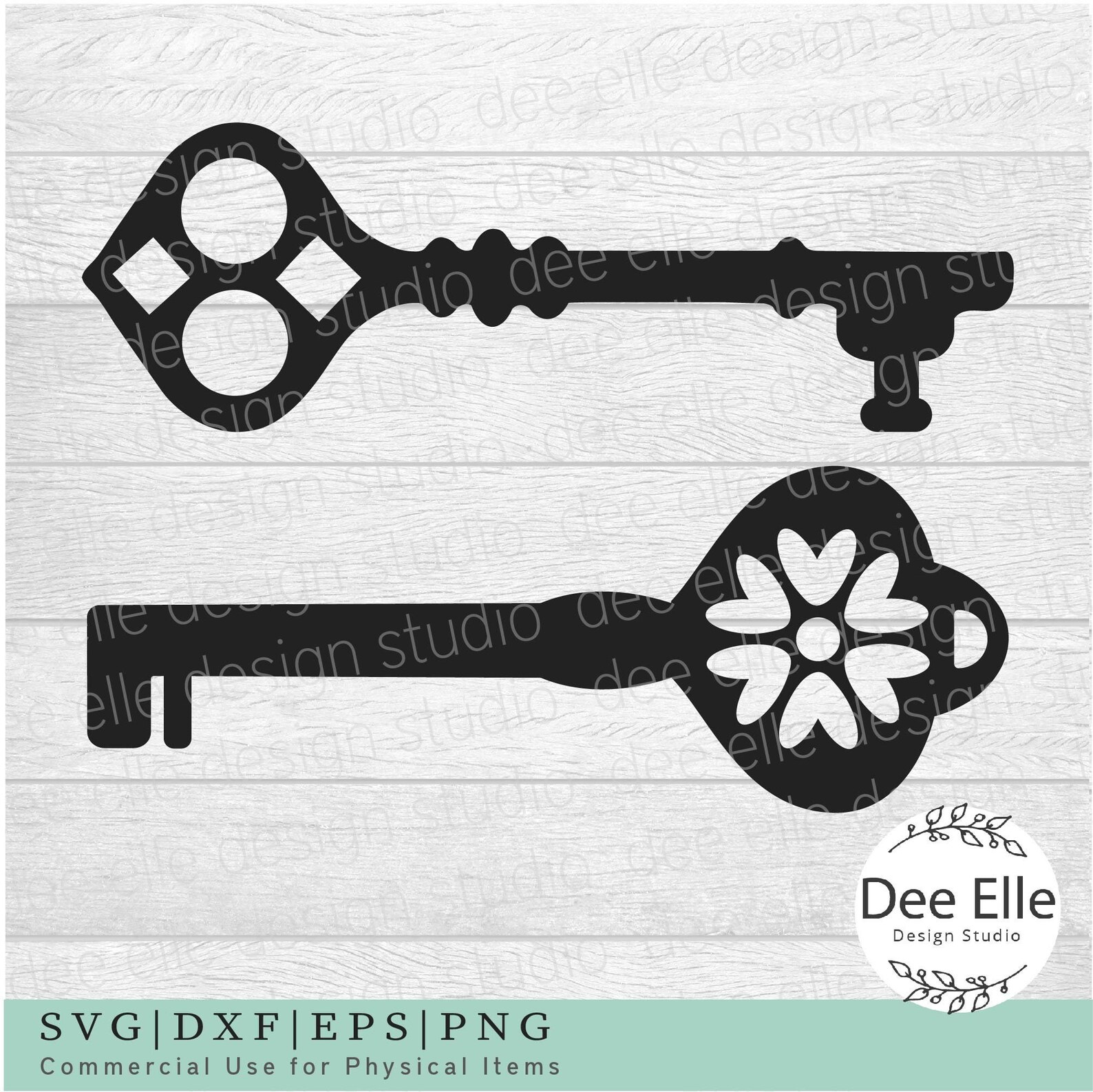 Skeleton Key SVG Files for Cricut, Antique Decorative Key Svg ...