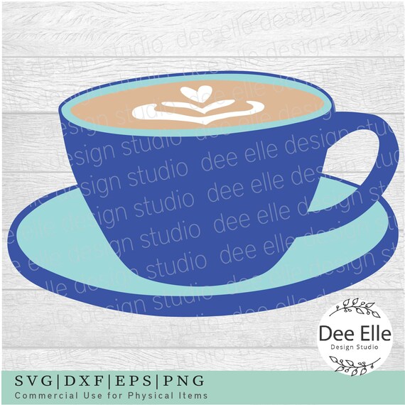Espresso Coffee SVG Coffee Cup and Saucer SVG Coffee Lovers - Etsy